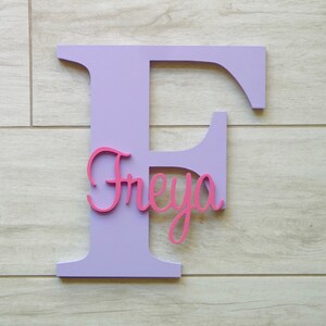 Personalised Kids Name Sign, Kids Bedroom Sign, Wooden Letters, Nursery ...