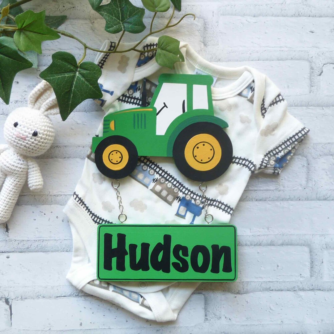 Tractor Kids Name Sign, Tractor Kids Door Sign, Tractor Nursery Decor ...