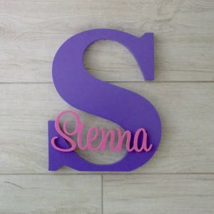 Wooden Letters for Nursery, Personalised Nursery Letters, Wooden Name ...
