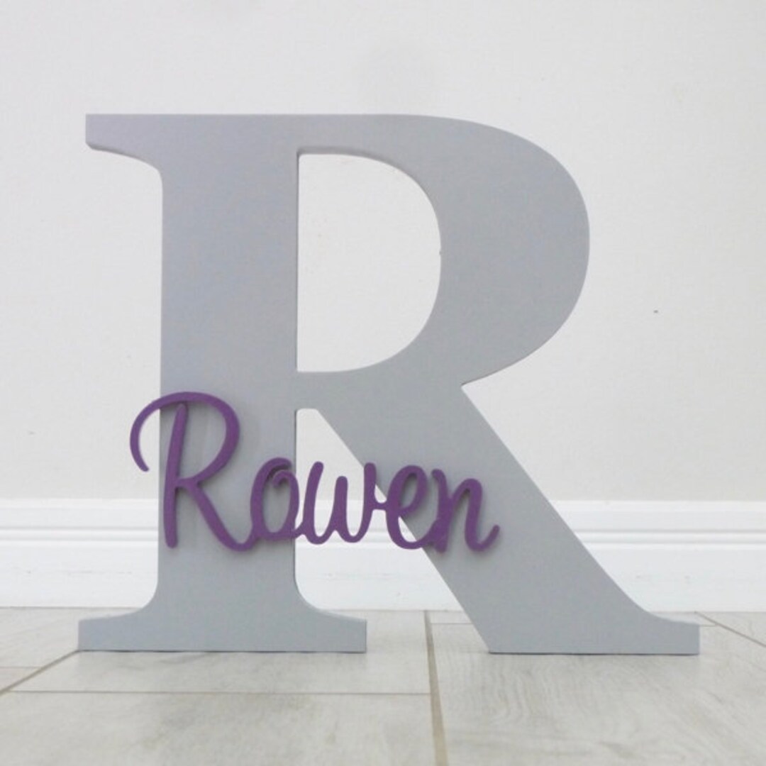 Wood Letters, Nursery Letters, Wooden Name Wall Decor, Nursery Sign ...