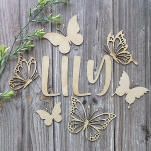 Personalised Butterfly Name Sign, Butterfly Nursery Wall Decor - Etsy