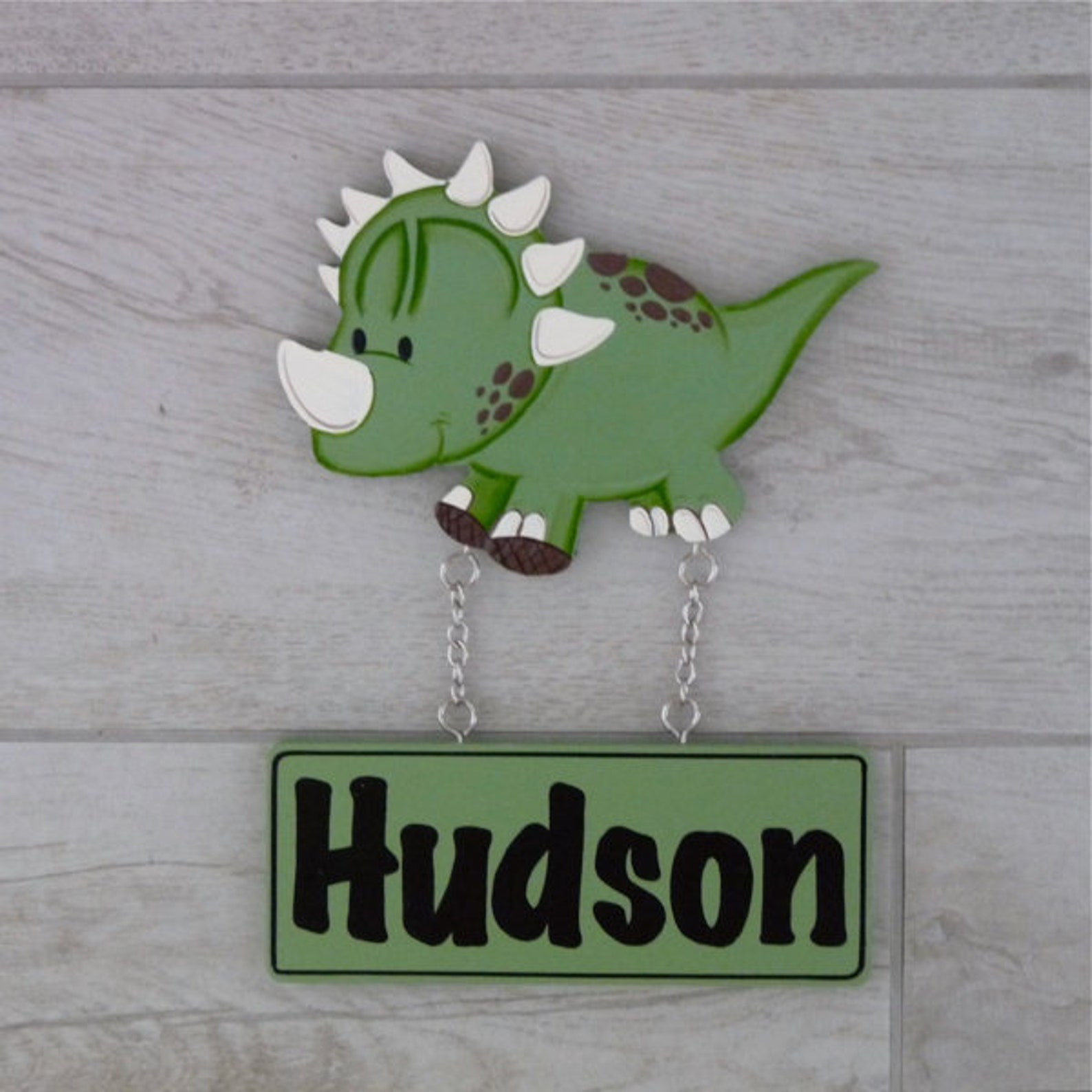Personalised Dinosaur Name Sign, Dinosaur Nursery Decor - Etsy