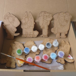 Bluey Painting Kit for Kids, Bluey Birthday Gifts, DIY Bluey Craft Kits ...