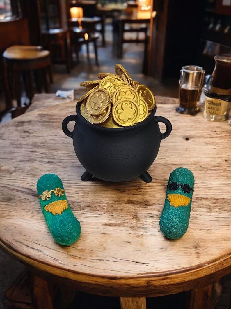 3D Printed Irish Tickle Pickles: St. Patrick's Day Decor - Etsy
