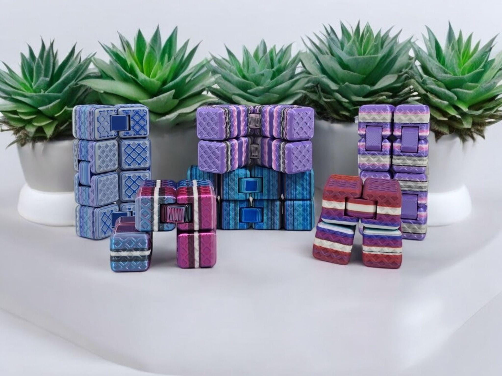 Cubed Fidget Toy: Twist, Fold, Flip - Stress Relief for Kids and Adults ...