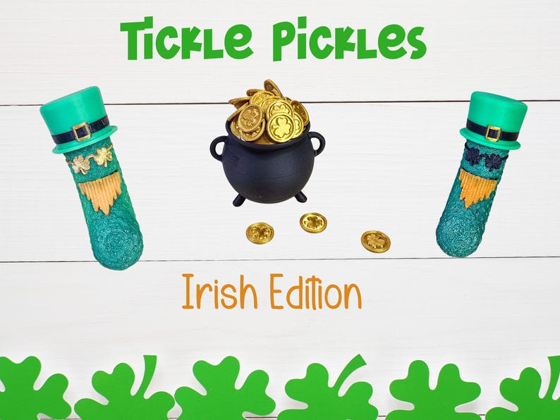 3D Printed Irish Tickle Pickles: St. Patrick's Day Decor - Etsy