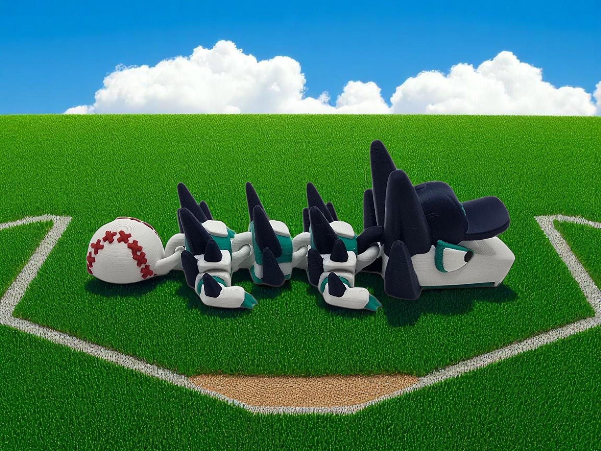Sports Dragon: Custom Team Colors, Articulated PLA - Etsy
