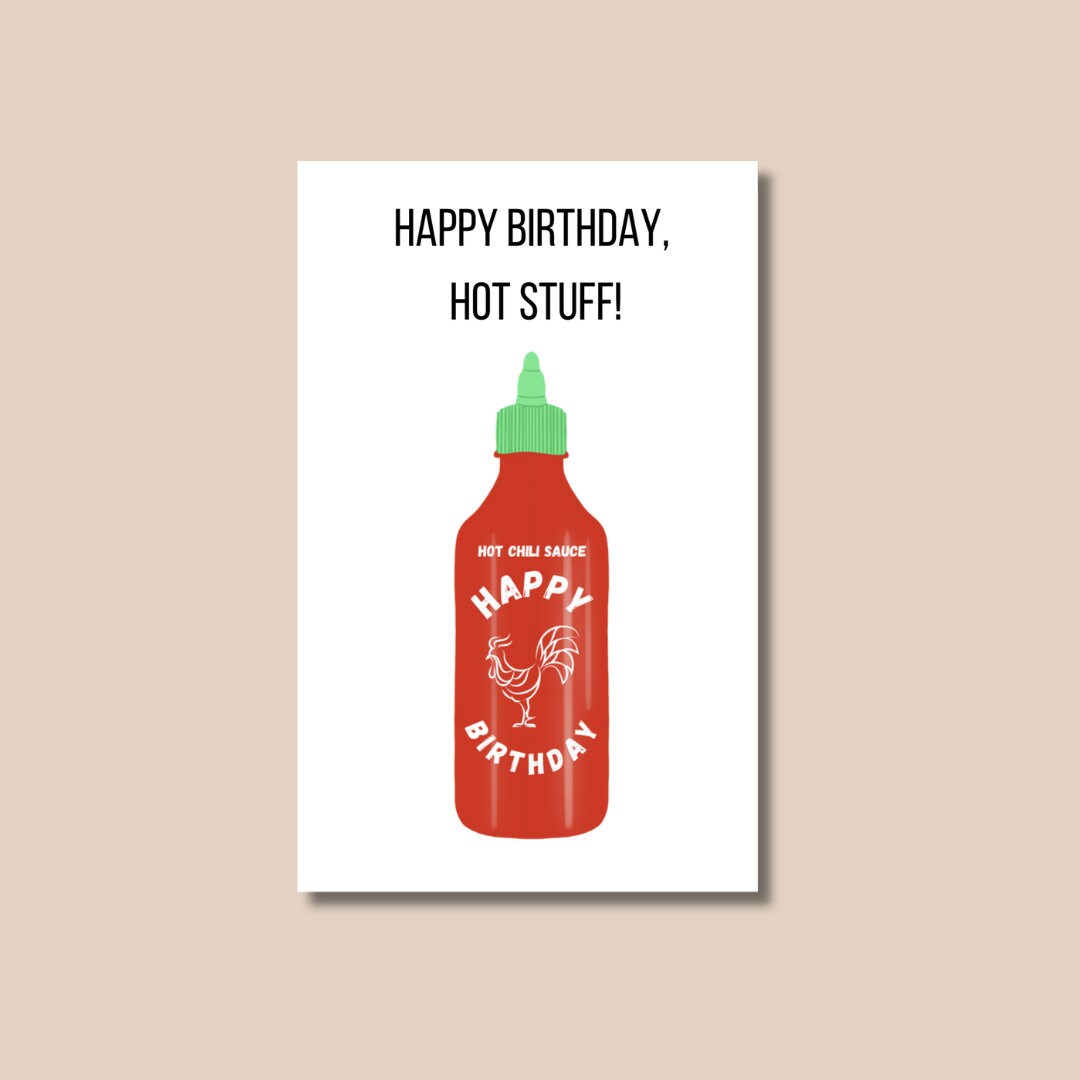 Hot Stuff Funny Birthday Card - Etsy