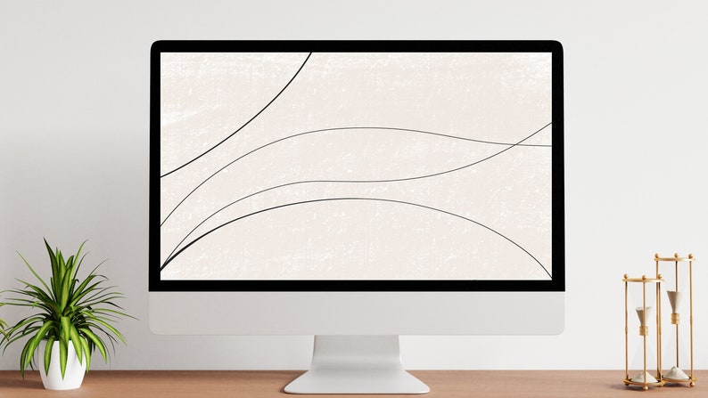 Set of 12 Minimalist Neutral Desktop Wallpapers - Etsy