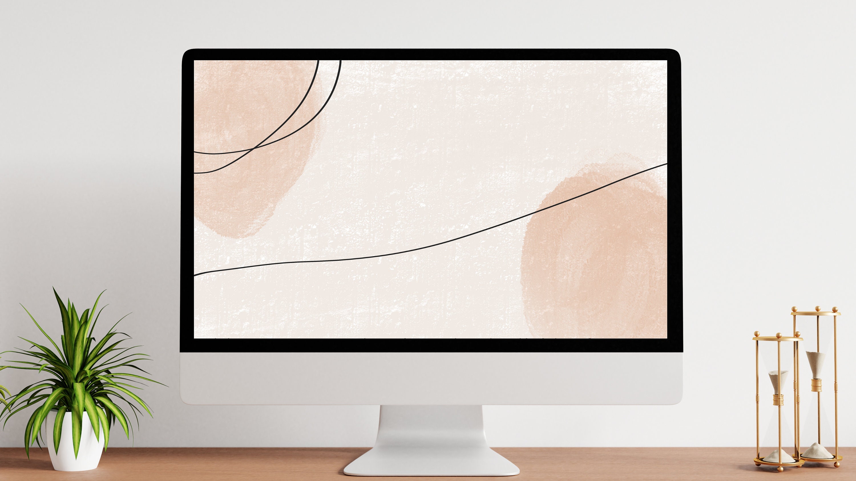 Set of 12 Minimalist Neutral Desktop Wallpapers - Etsy