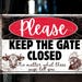 Rustic Farm Sign, Metal Funny Gate Sign, Pet Owners Goat Pit Bull Gifts ...