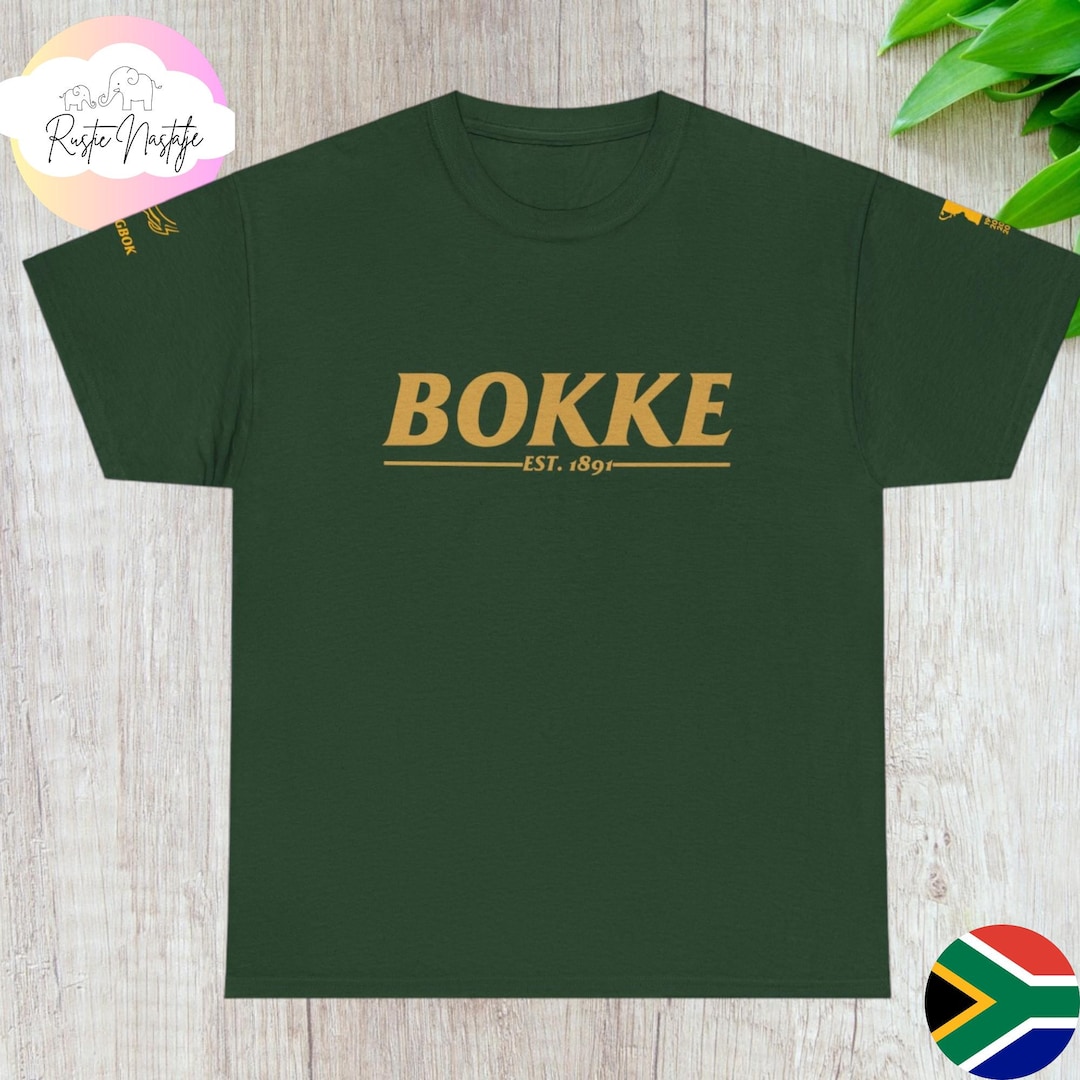 Springbok Rugby T-shirt, Bokke Tee, Springbok Fan, SA Rugby, Rugby T ...