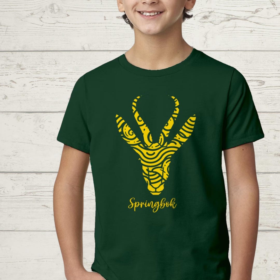 South African Springbok Baby and Kids T-shirt, South Africa Rugby ...