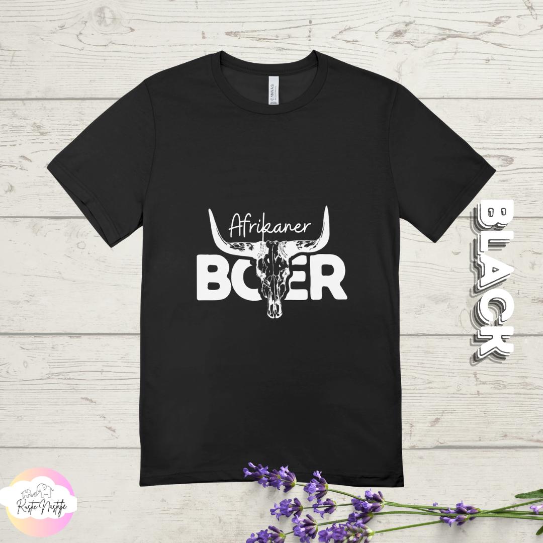 Afrikaner Boer T-shirt: South African Heritage Bull Skull Graphic - Etsy