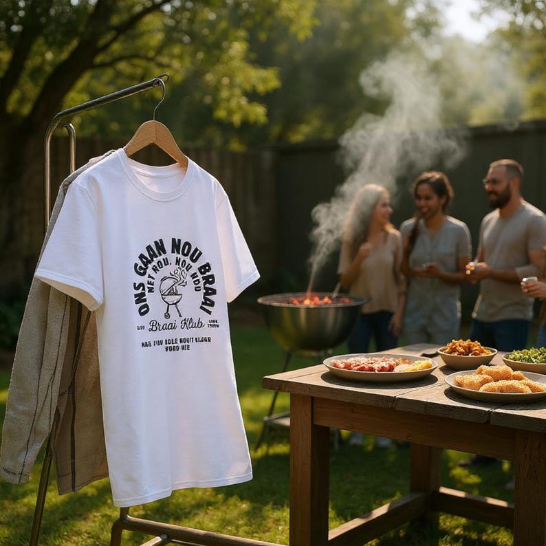 Afrikaans Braai T-shirt | South African BBQ Gift for Dad - Etsy