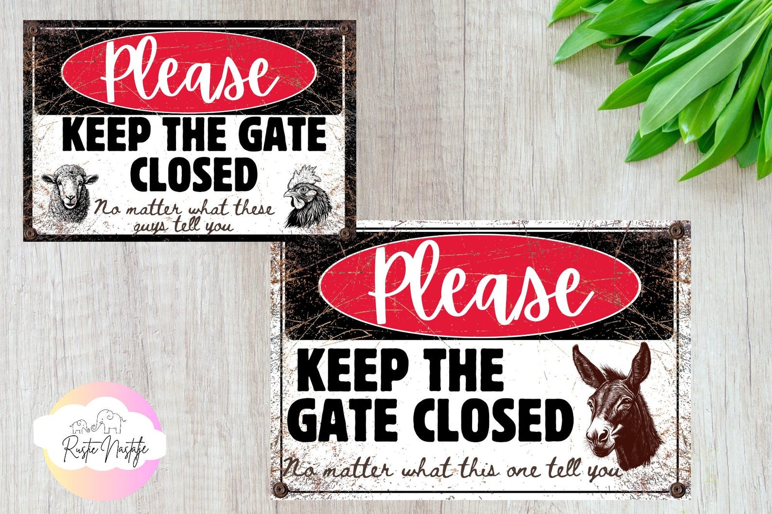 Rustic Farm Sign, Metal Funny Gate Sign, Pet Owners Goat Pit Bull Gifts ...