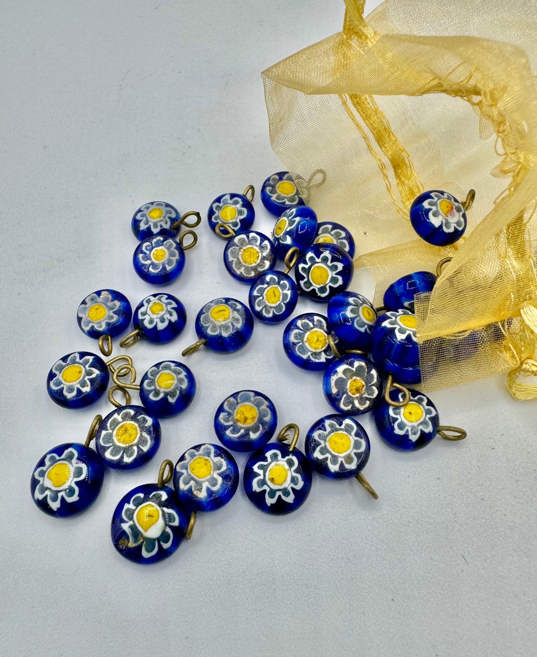 50 Pcs~handmade Multi-color Beads- Glass Beads~diy Jewelry/art Supplies ...