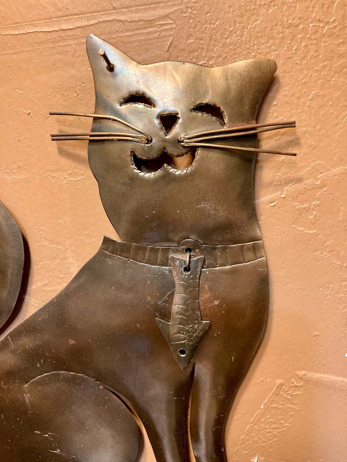 Metal Cat & Mouse Hanging Vintage Wall Decor - Etsy