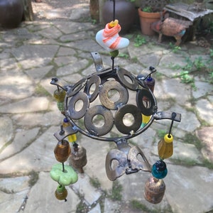 Vintage Sculpture Turtle Bell Chime~handmade Garden Art~ - Etsy