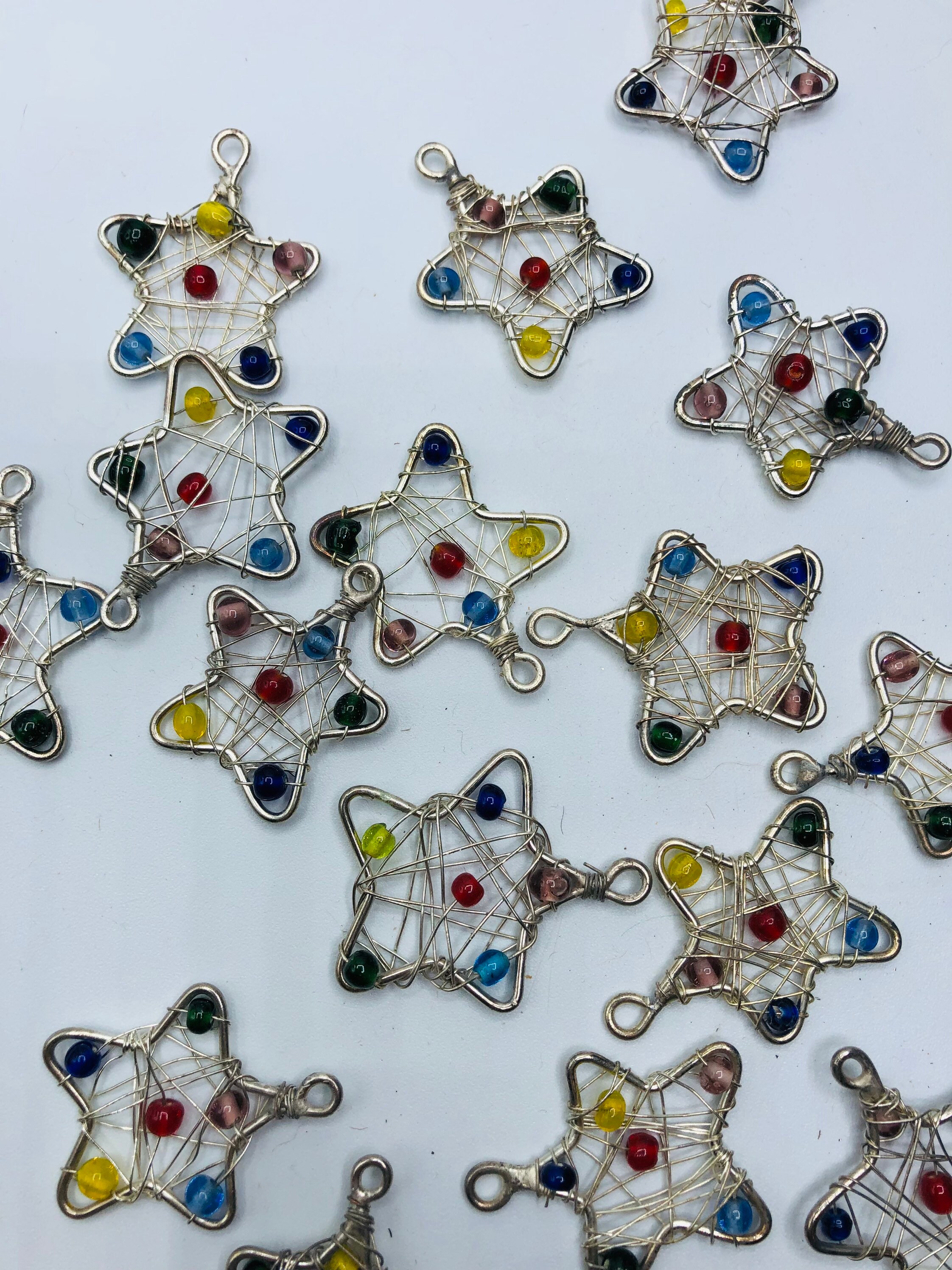 20 pcsWire Wrapped Star Pendant DIY jewelry/art suppliesset | Etsy