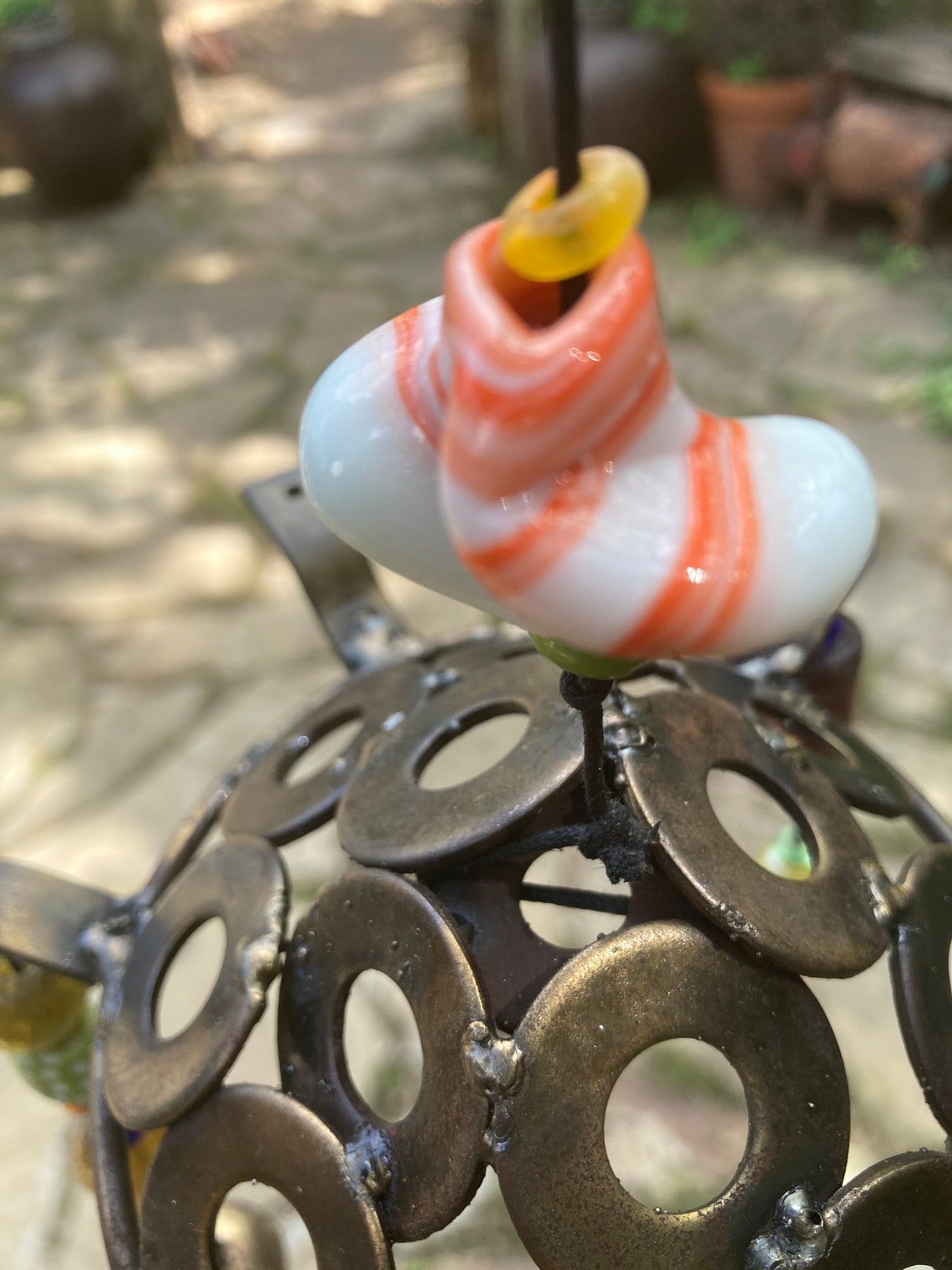 Vintage Sculpture Turtle Bell Chimehandmade Garden Art | Etsy