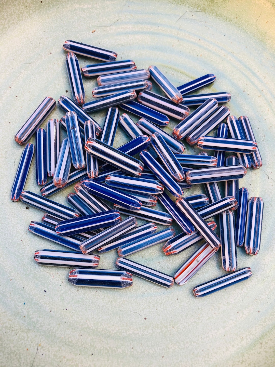 25 Pcs~handmade Glass Beads~diy Jewelry/art Supplies~set of Unique ...