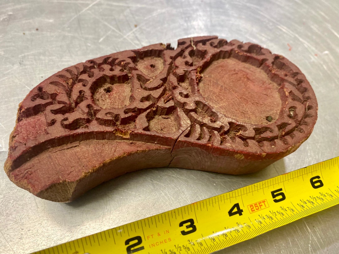 Batik Printing Block- Organic Pattern Stamp- ONE OF A KIND- Gorgeous ...