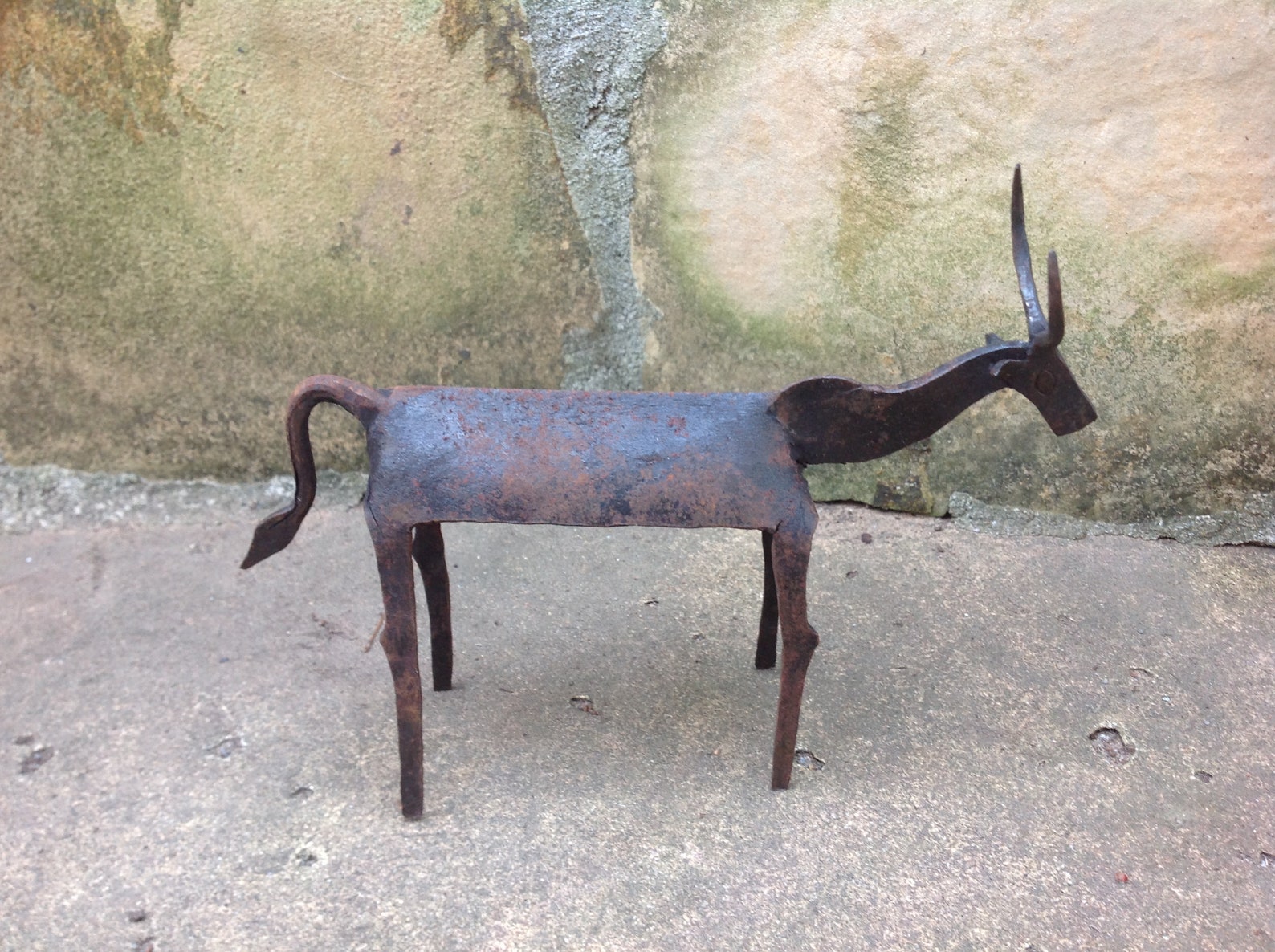 Vintage Primitive Animal Sculptures Set of 3 Elephant | Etsy