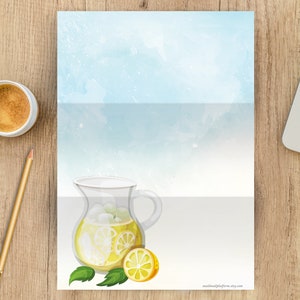 Lemonade A5 Printable Letter Paper - Etsy