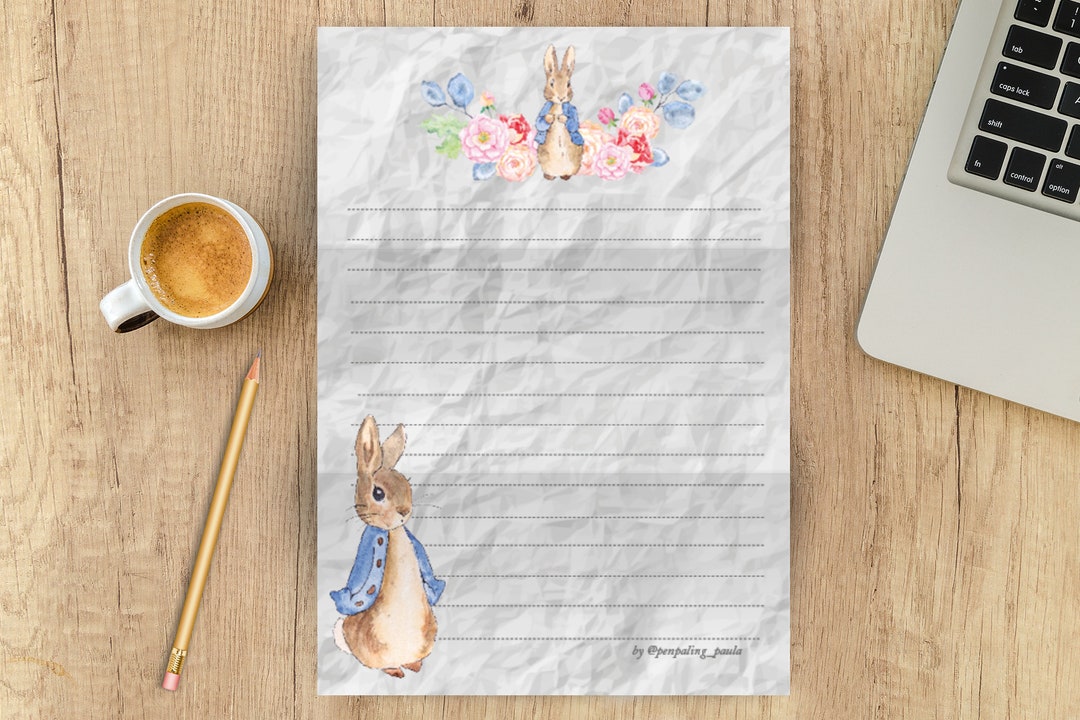 Peter Rabbit A5 Printable Letter Paper - Etsy