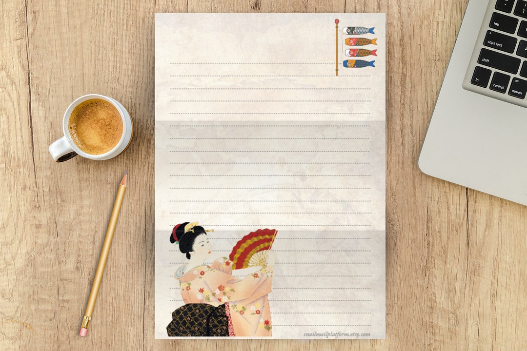 Japan A4 & A5 Printable Letter Paper - Etsy