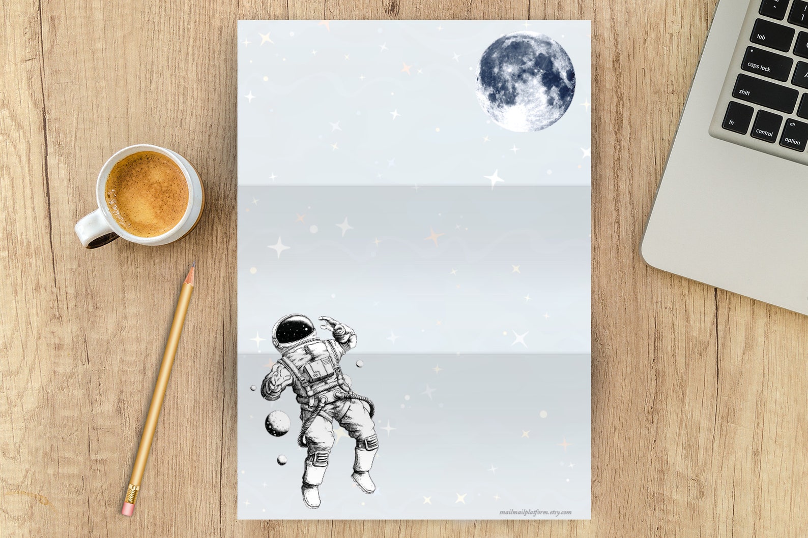 Astronaut A4 & A5 Printable Letter Paper - Etsy