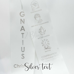 Christening Baptism Confirmation Reconciliation Personalised Custom ...