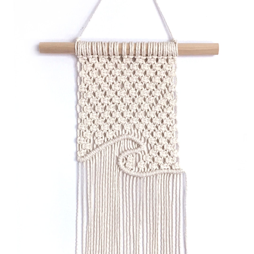 Wave Macrame Wall Hanging: Boho Beach Decor - Etsy