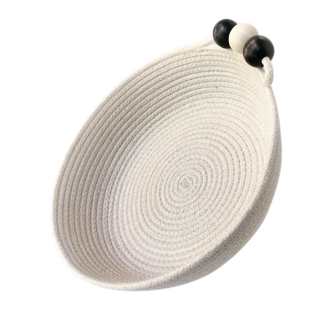 Rope Valet Tray - Minimalist - Soft Natural Cotton Rope Bowl - Won't ...