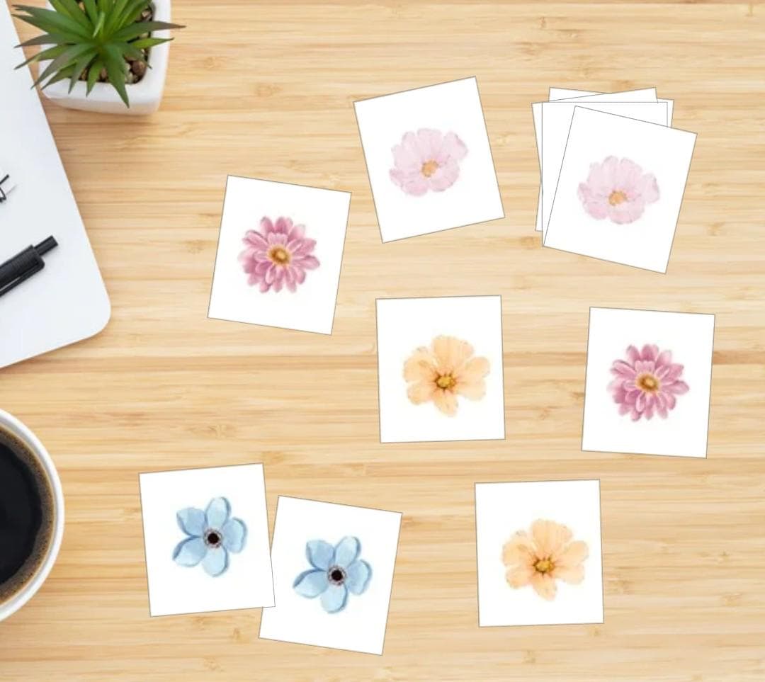 Memory Game - Flowers - Etsy