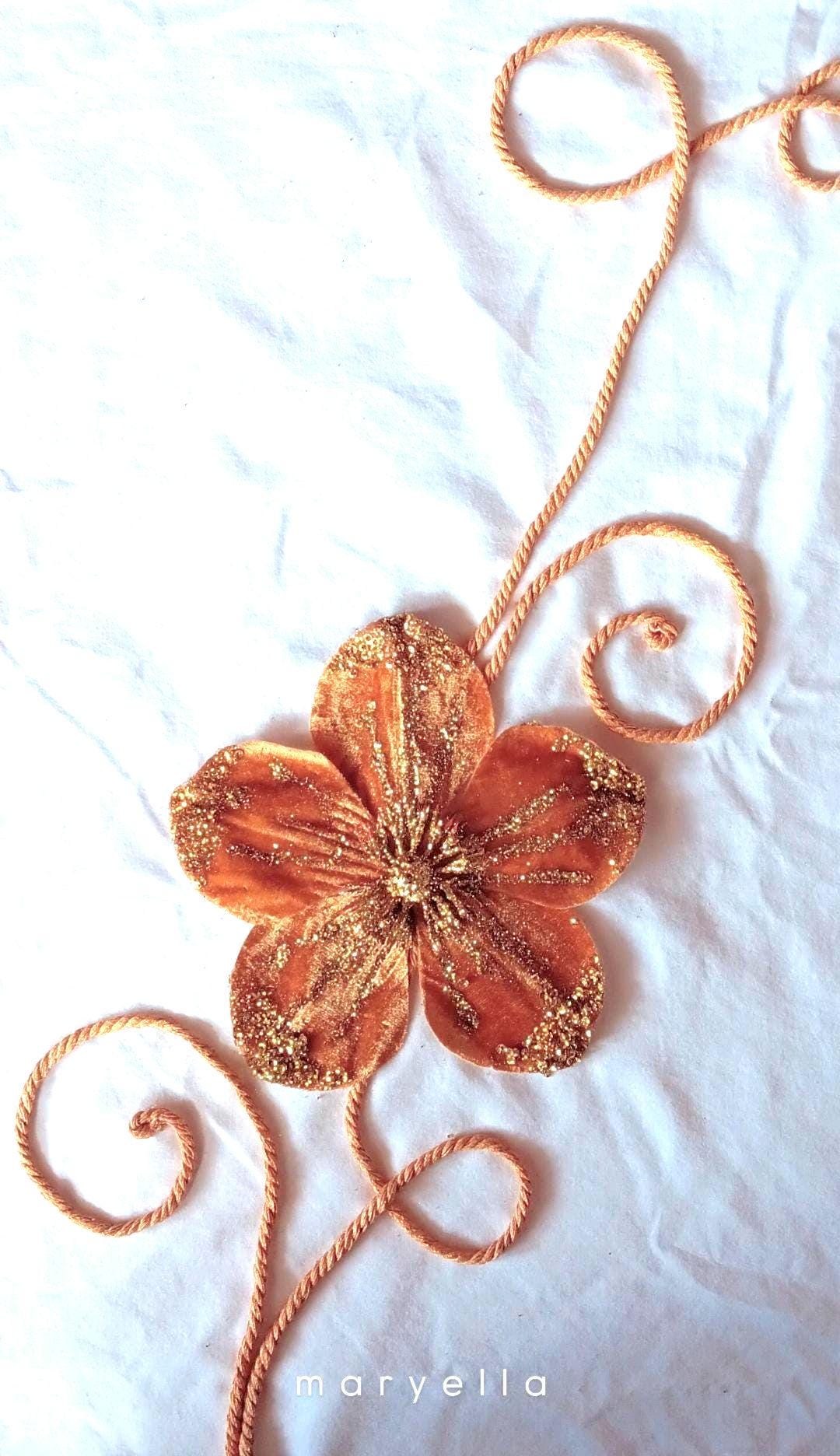 Gold Flower Design Artwork. - Etsy