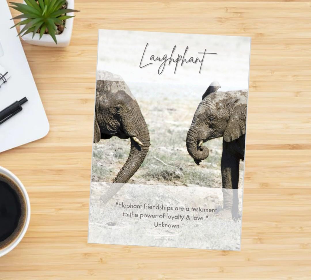 Elephant Laugh - Digital Printable Pdf - Etsy