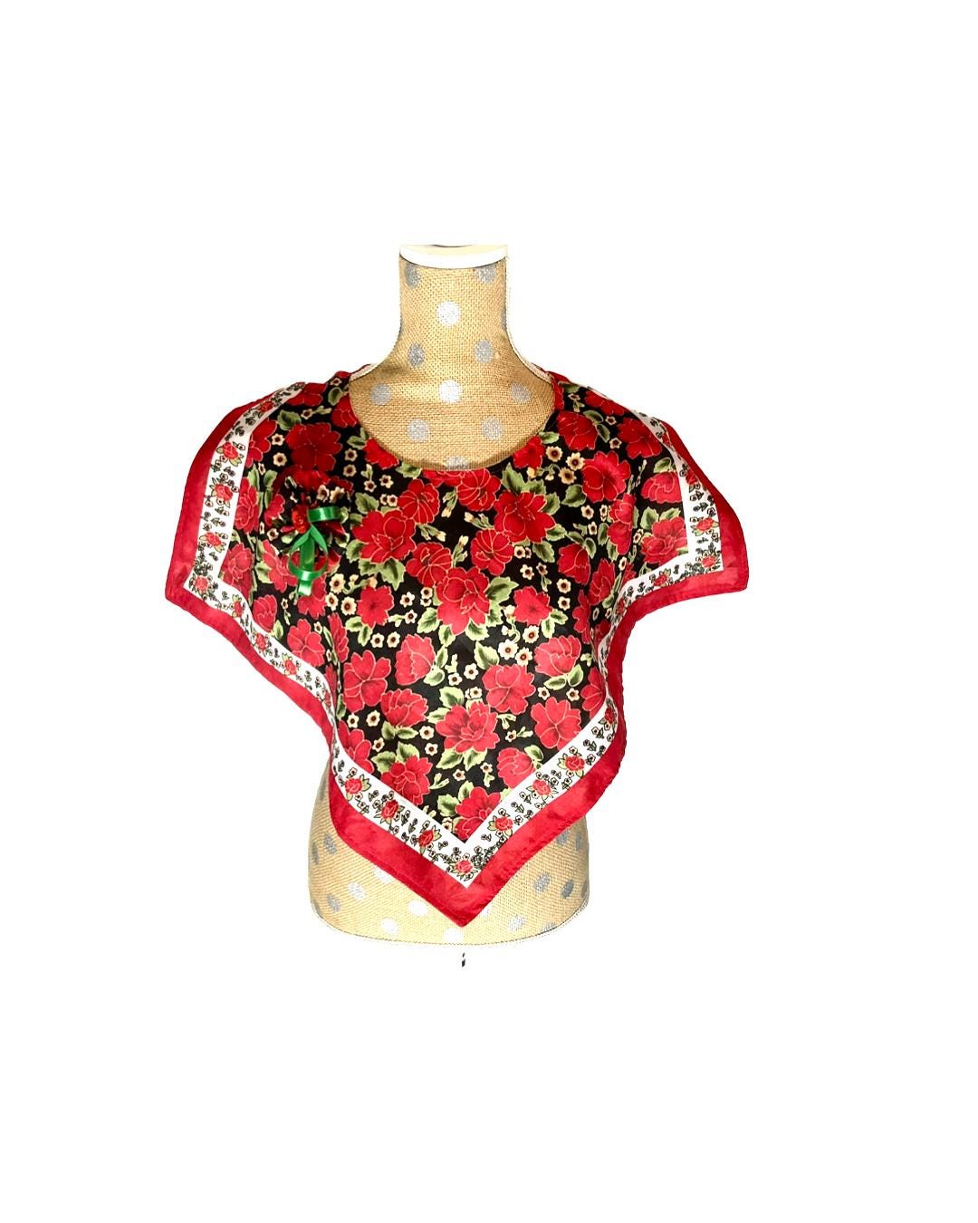 Dignity Adult Bib - Red Roses + Reversible Print - Etsy