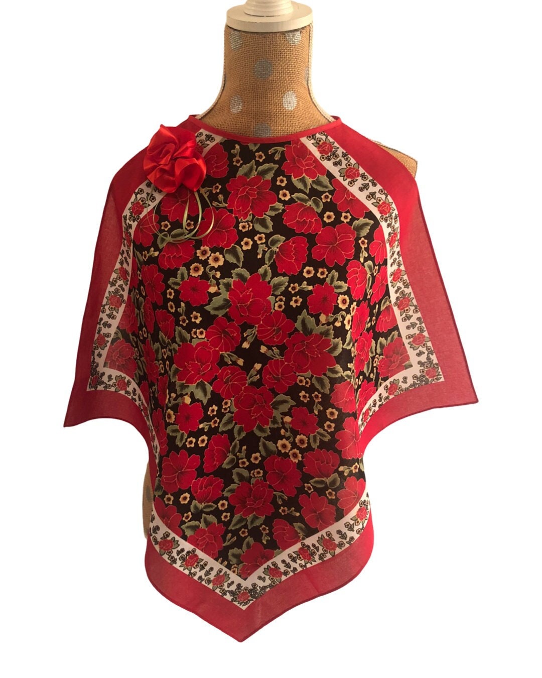Dignity Adult Bib Red Roses XL - Etsy