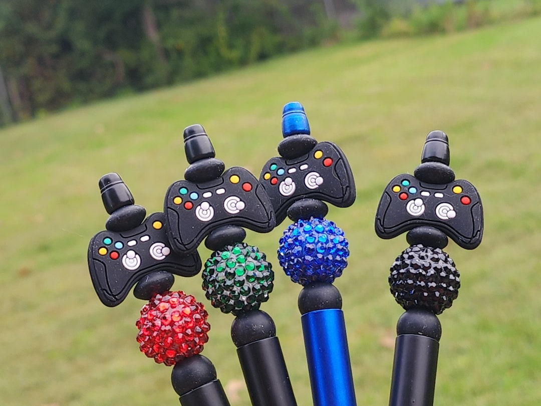 Game Controller Beaded Pens, Gamer Pens, Gamer Office Decor, Best ...