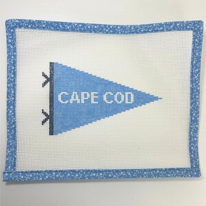 Cape Cod Banner Hand Painted Needlepoint Canvas - Etsy