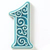 Apartment Number, Number 9 Turquoise - Etsy