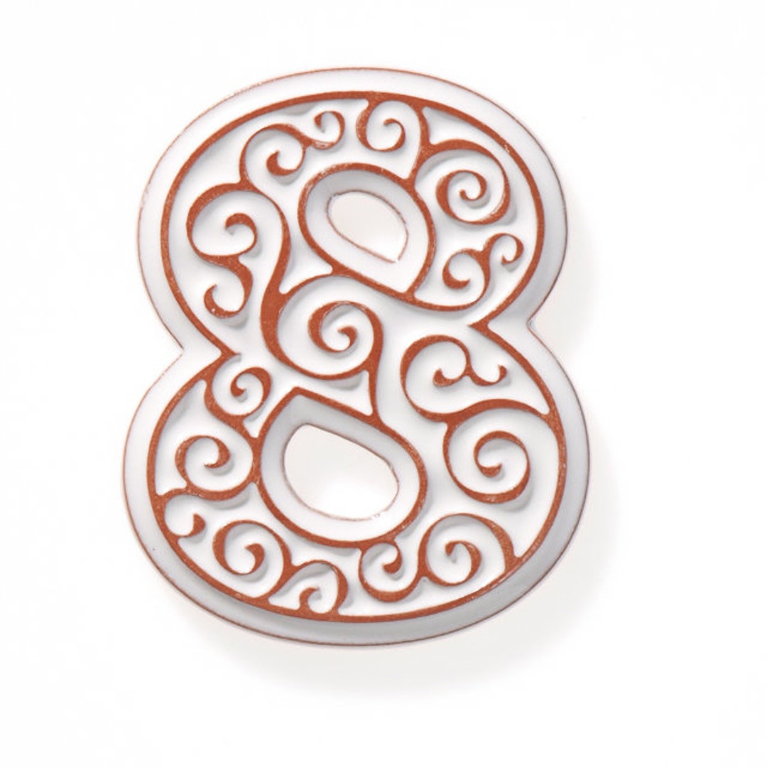 Apartment Number, Number 8, White - Etsy