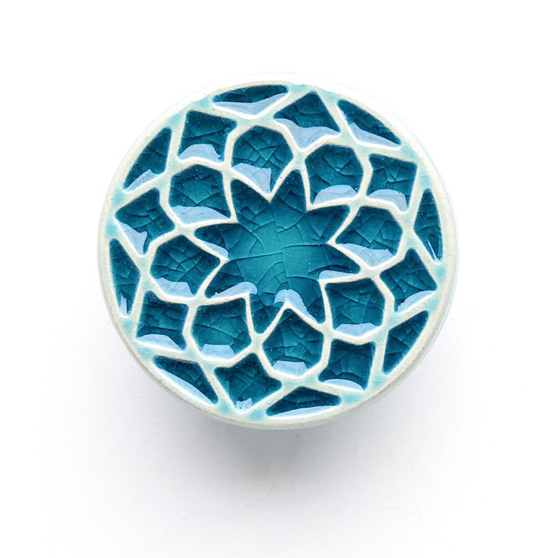 Teal Knobs - Etsy