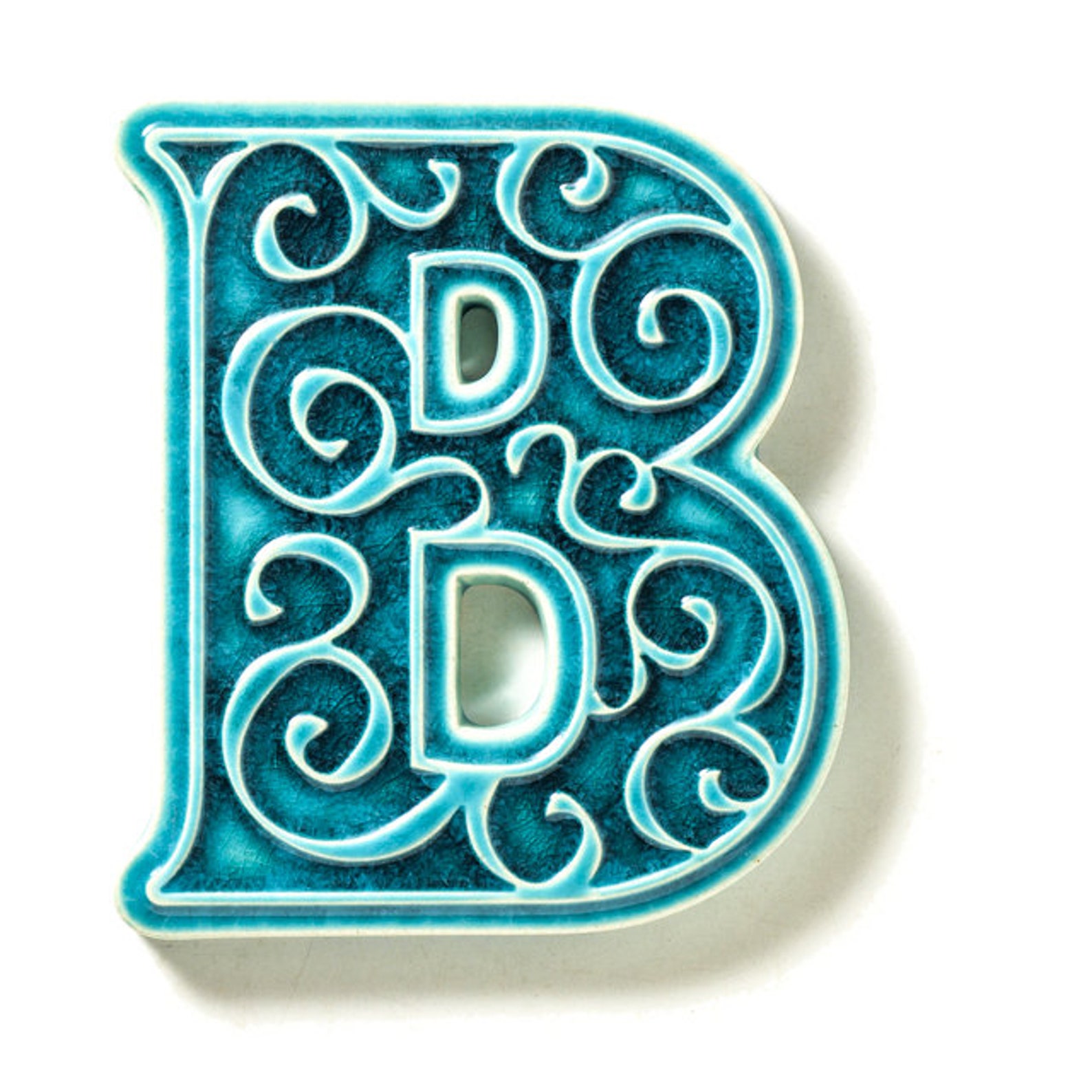 Ceramic Letter B Addition to the House Number | Etsy