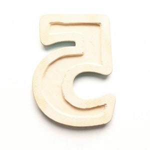 Ceramic House Number 5, Turquoise - Etsy