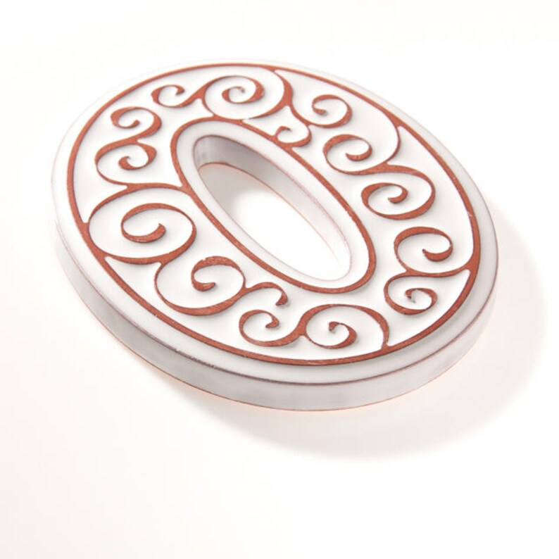 Ceramic House Number 0 , White - Etsy