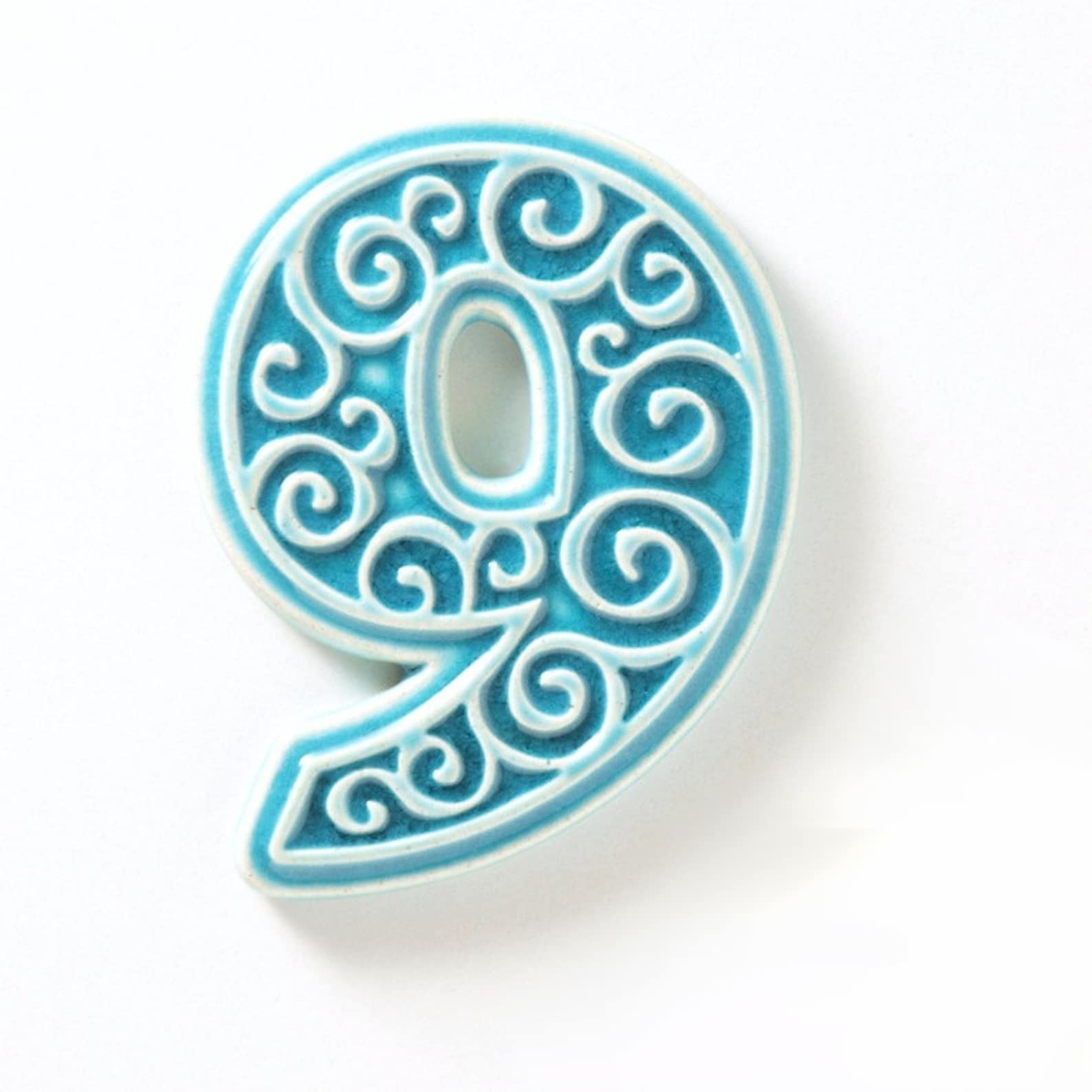 Apartment Number Number 9 Turquoise - Etsy