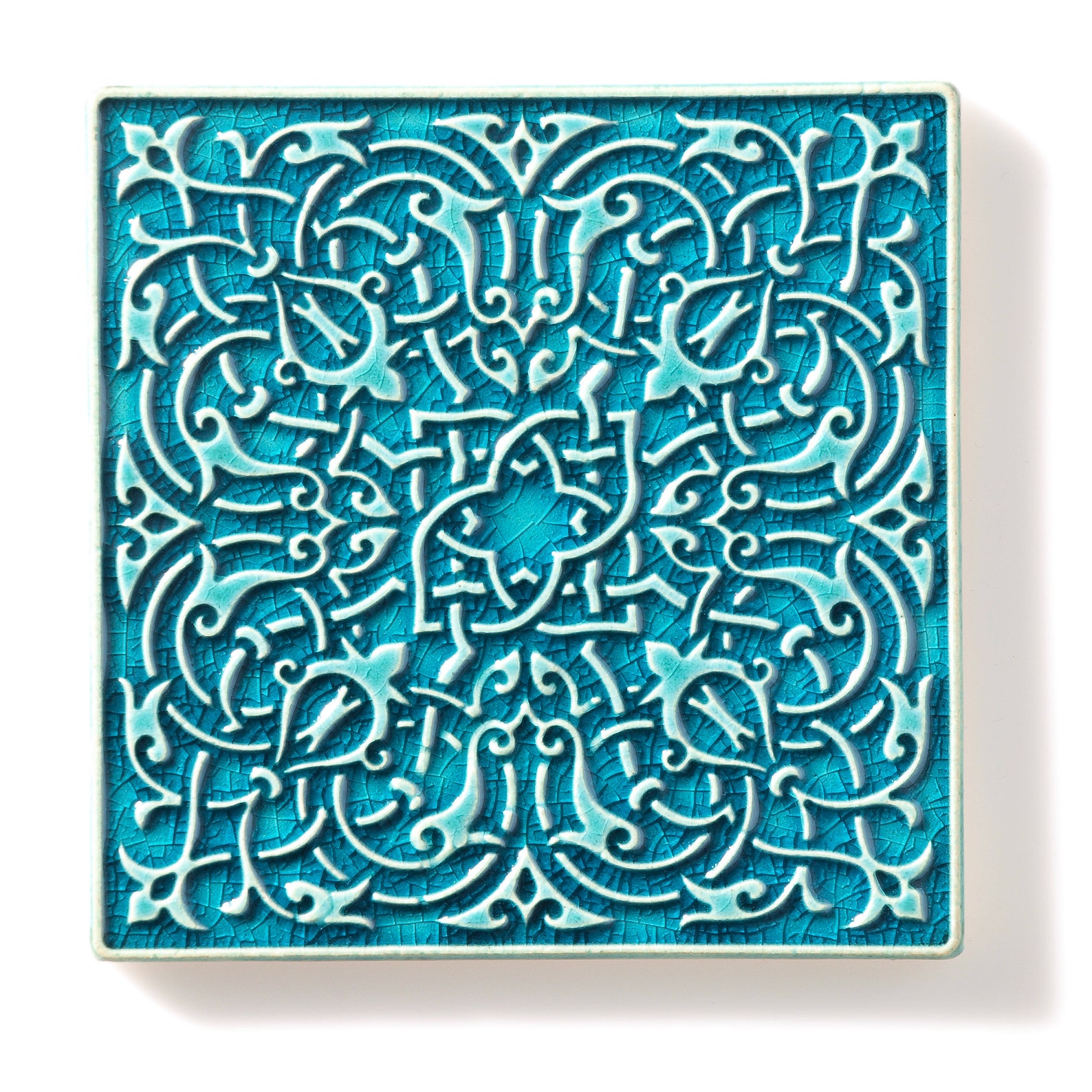 25 Tiles With Ornaments, Turquoise No.2 - Etsy